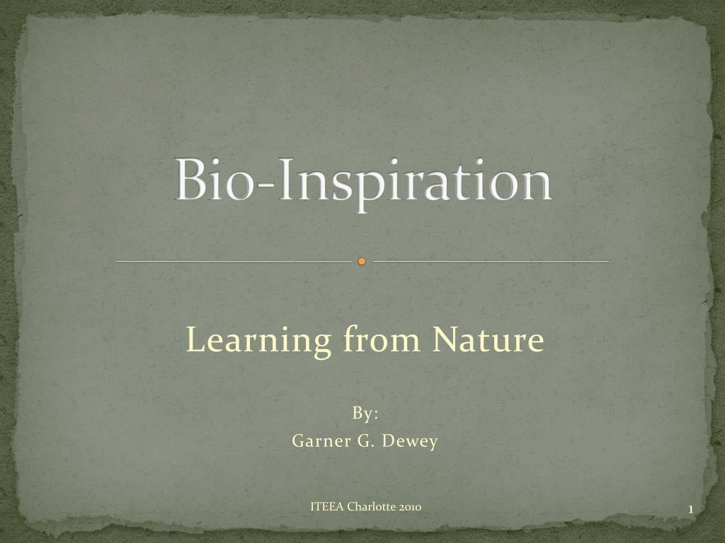 PPT - Bio-Inspiration PowerPoint Presentation, free download - ID:2008102