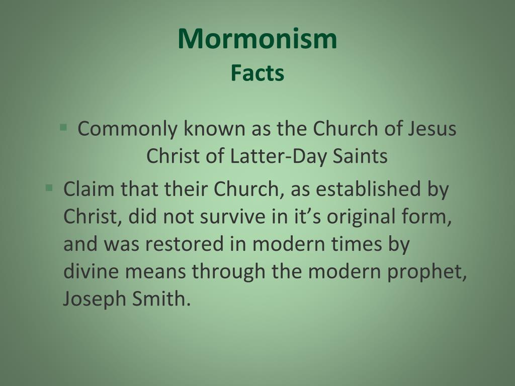 PPT - Mormonism Facts PowerPoint Presentation, free download - ID:2008239