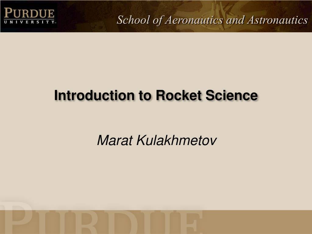 PPT - Introduction to Rocket Science PowerPoint Presentation, free ...