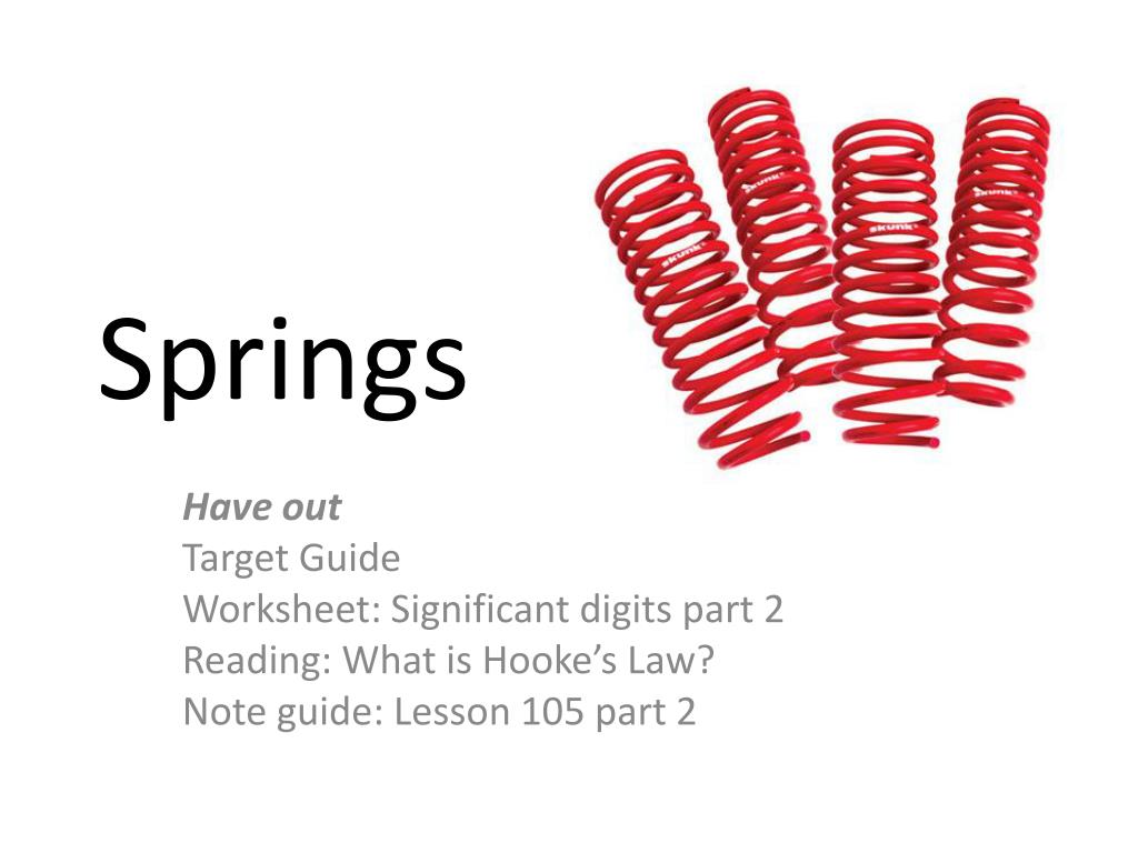 PPT - Springs PowerPoint Presentation, free download - ID:2009231
