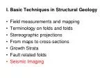 PPT - II. Basic Techniques in Structural Geology PowerPoint ...