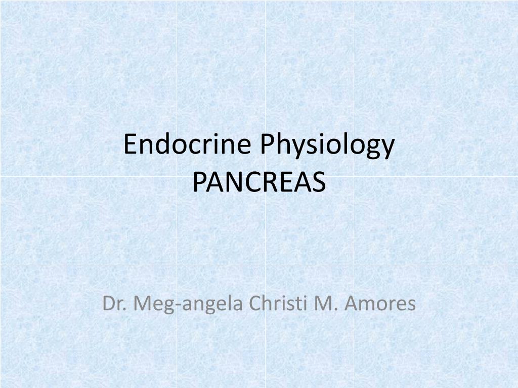 PPT - Endocrine Physiology PANCREAS PowerPoint Presentation, free ...