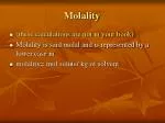 PPT - Molarity and Molality PowerPoint Presentation, free download - ID ...