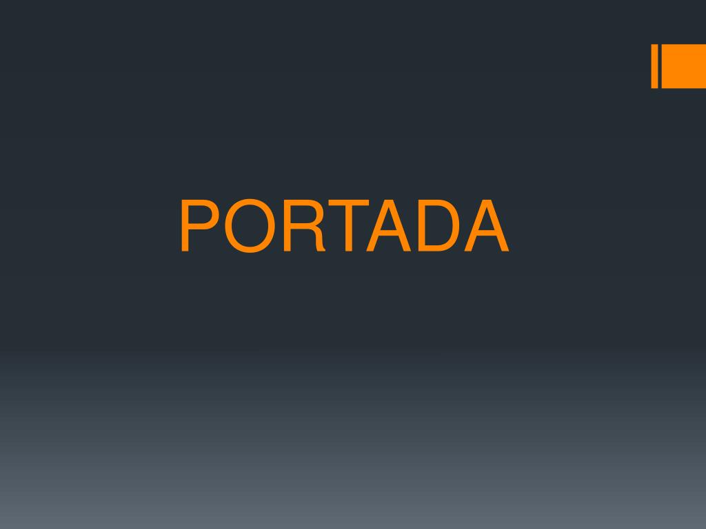PPT - PORTADA PowerPoint Presentation, free download - ID:2012351
