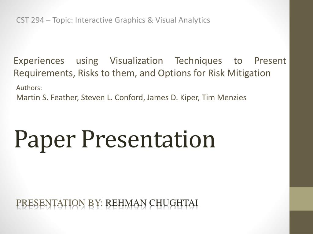 PPT - Paper Presentation PowerPoint Presentation, free download - ID ...