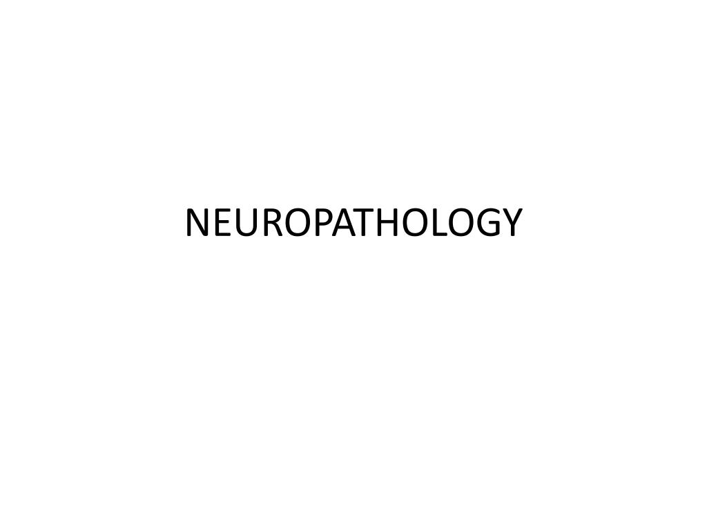 PPT - NEUROPATHOLOGY PowerPoint Presentation, free download - ID:2014479