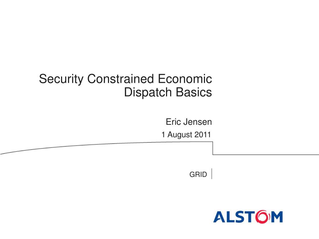 PPT - Security Constrained Economic Dispatch Basics PowerPoint Presentation - ID:2016400