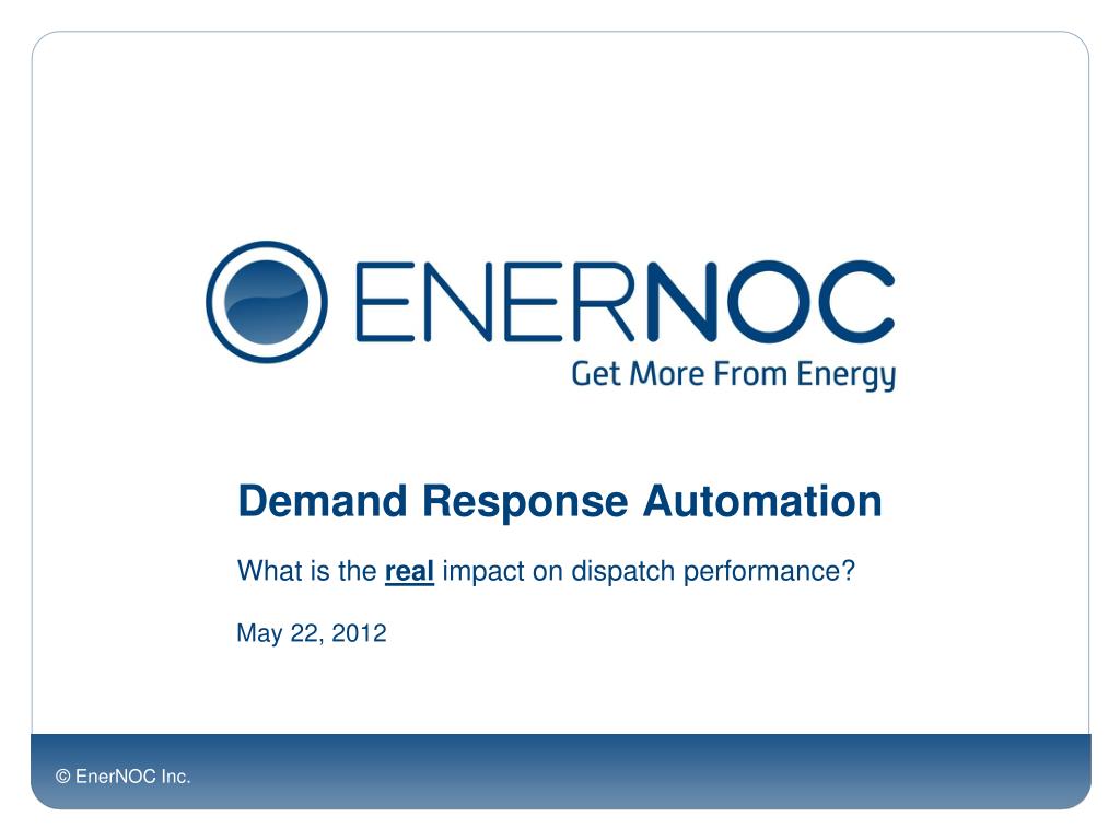 PPT - Demand Response Automation PowerPoint Presentation, free download ...