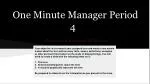PPT - The One Minute Manager PowerPoint Presentation, free download ...