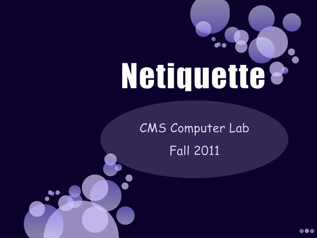 PPT - Netiquette PowerPoint Presentation, free download - ID:2017421