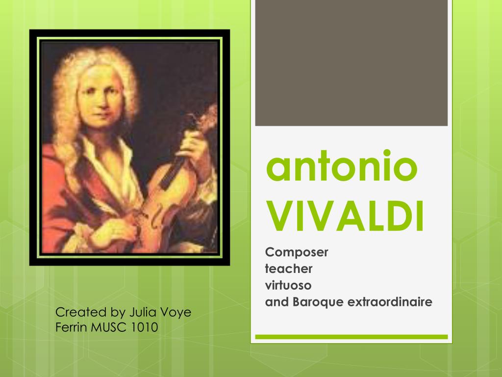 PPT - antonio VIVALDI PowerPoint Presentation, free download - ID:2020829