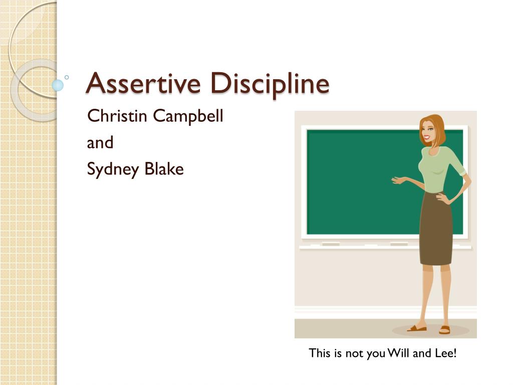PPT - Assertive Discipline PowerPoint Presentation, free download - ID ...