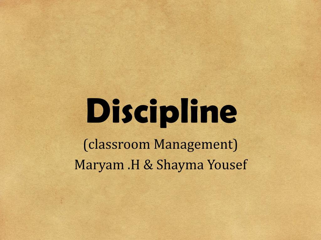 PPT - Discipline PowerPoint Presentation, free download - ID:2021151