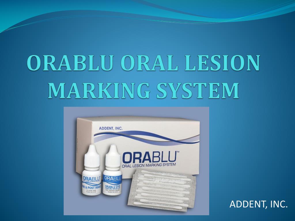PPT - ORABLU ORAL LESION MARKING SYSTEM PowerPoint Presentation, free ...