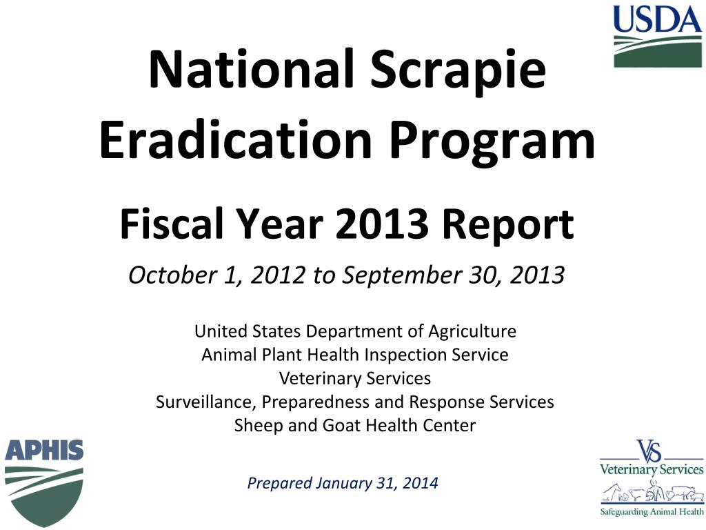 PPT - National Scrapie Eradication Program PowerPoint Presentation ...