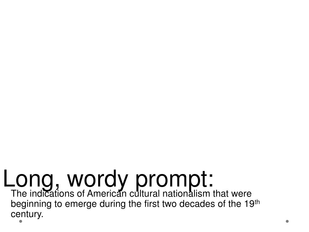 PPT - Long, wordy prompt: PowerPoint Presentation, free download - ID ...