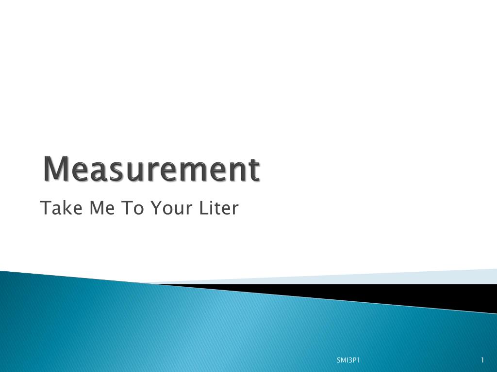 PPT - Understanding Liquid Volume Measurement: Liters and Milliliters ...