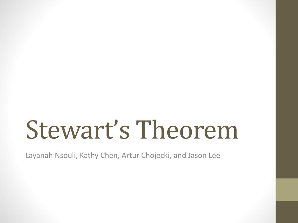 PPT - Stewart’s Theorem PowerPoint Presentation, free download - ID:2027257