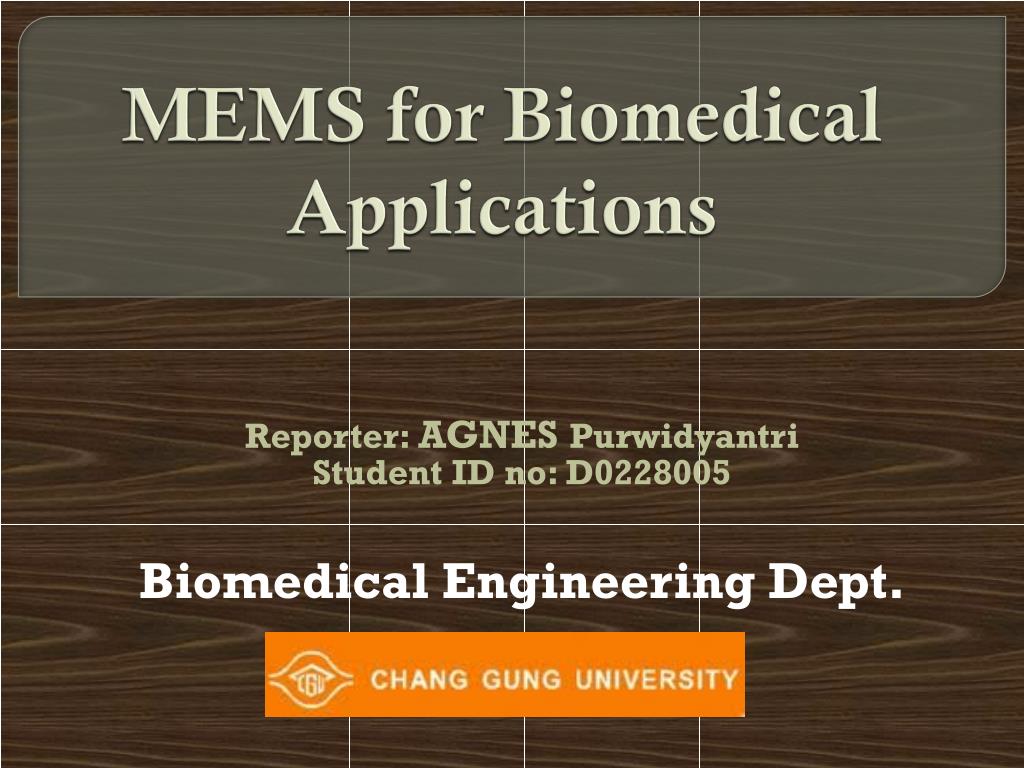 PPT - MEMS for Biomedical Applications PowerPoint Presentation, free ...