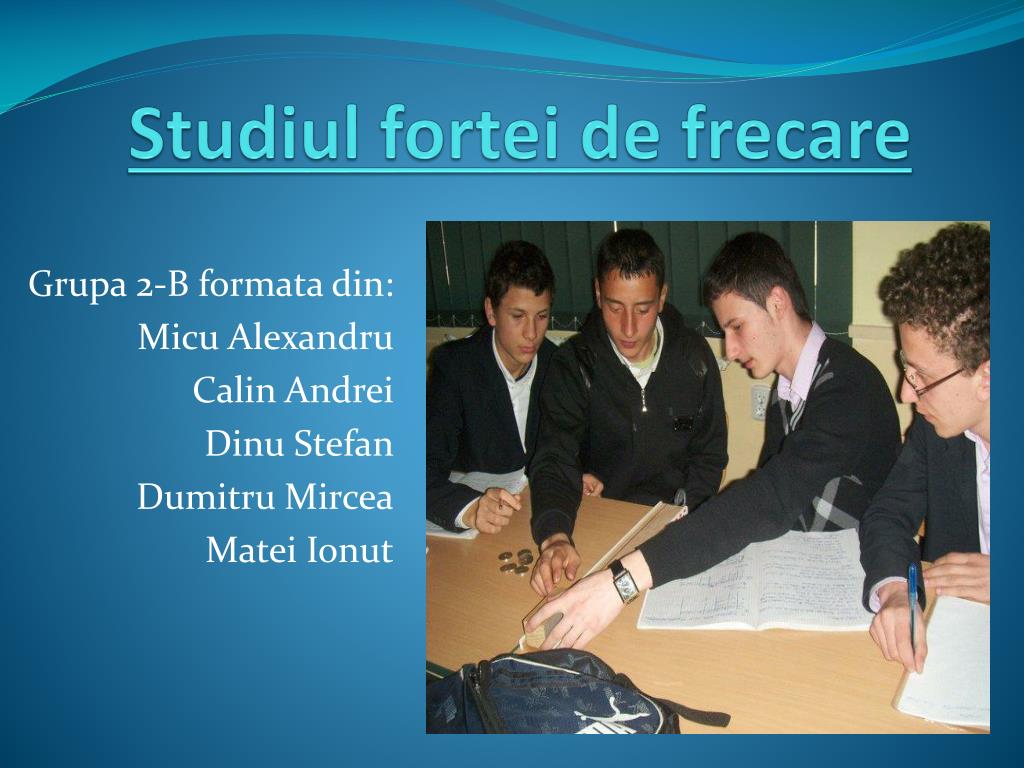 PPT - Studiul fortei de frecare PowerPoint Presentation, free download ...
