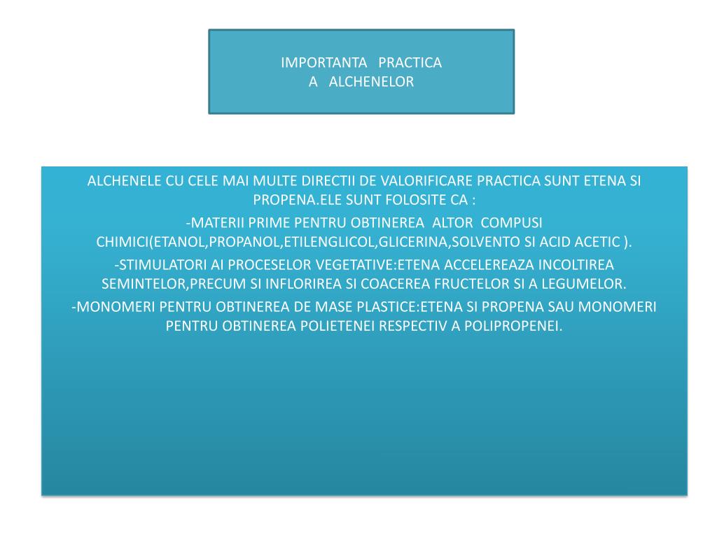PPT - IMPORTANTA PRACTICA A ALCHENELOR PowerPoint Presentation, free ...