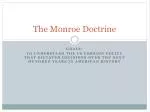 PPT - Our Affairs, Not Yours: The Monroe Doctrine PowerPoint ...