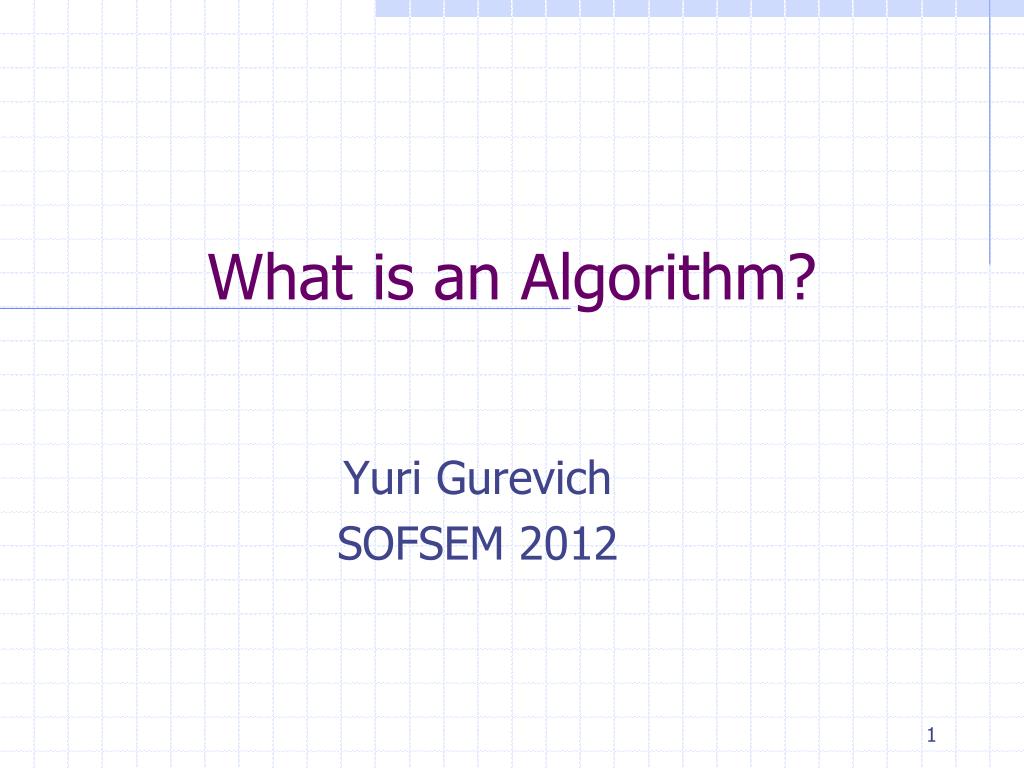 PPT - What is an Algorithm? PowerPoint Presentation, free download - ID ...