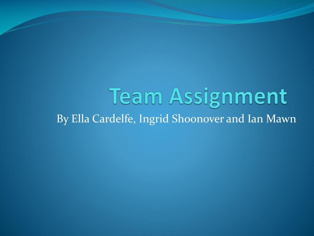 PPT - Team Assignment PowerPoint Presentation, free download - ID:2034723
