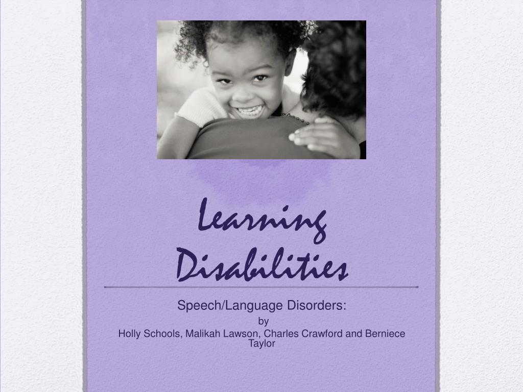 PPT - Learning Disabilities PowerPoint Presentation, free download - ID ...
