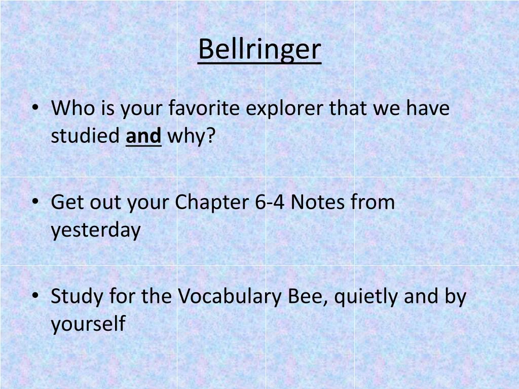 PPT - Bellringer PowerPoint Presentation, free download - ID:2038049