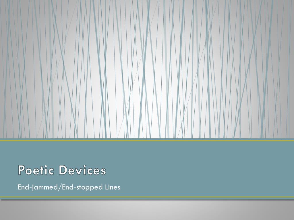PPT - Poetic Devices PowerPoint Presentation, free download - ID:2038878