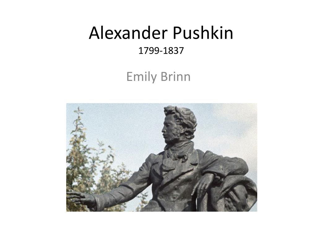 PPT - Alexander Pushkin 1799-1837 PowerPoint Presentation, free ...