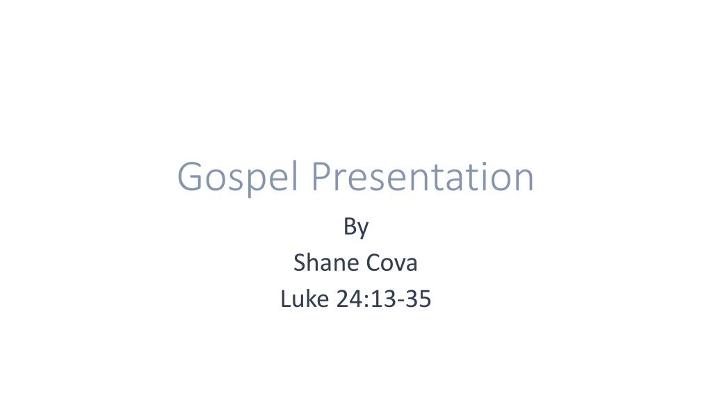 PPT - Gospel Presentation PowerPoint Presentation, free download - ID ...