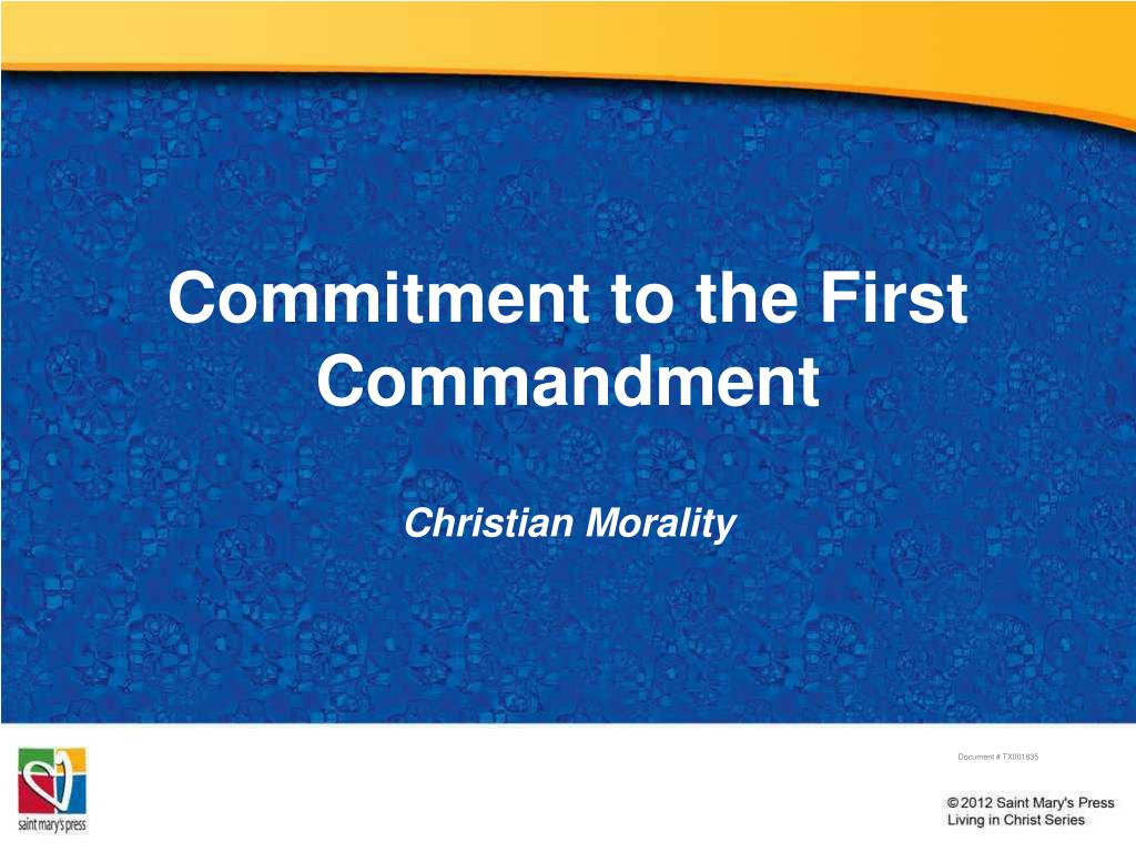 PPT - Commitment to the First Commandment PowerPoint Presentation, free ...
