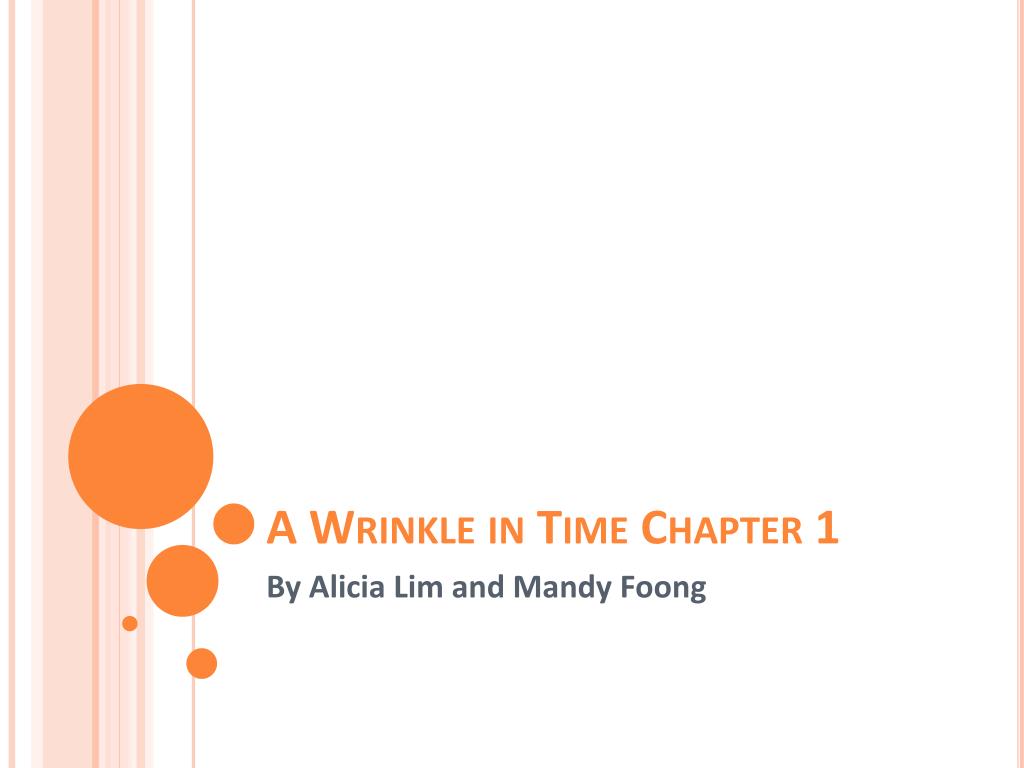 PPT - A Wrinkle in Time Chapter 1 PowerPoint Presentation, free ...