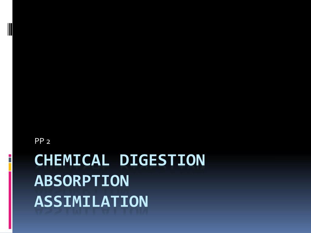 PPT - Chemical digestion Absorption Assimilation PowerPoint ...