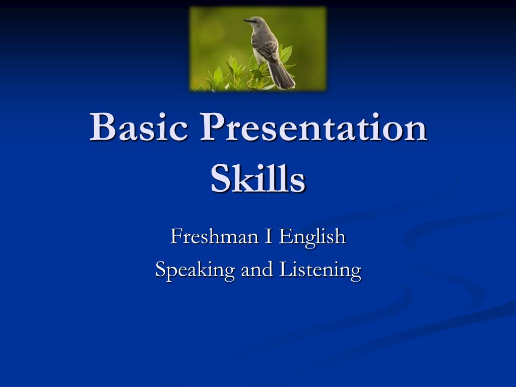 PPT - Basic Presentation Skills PowerPoint Presentation, free download ...