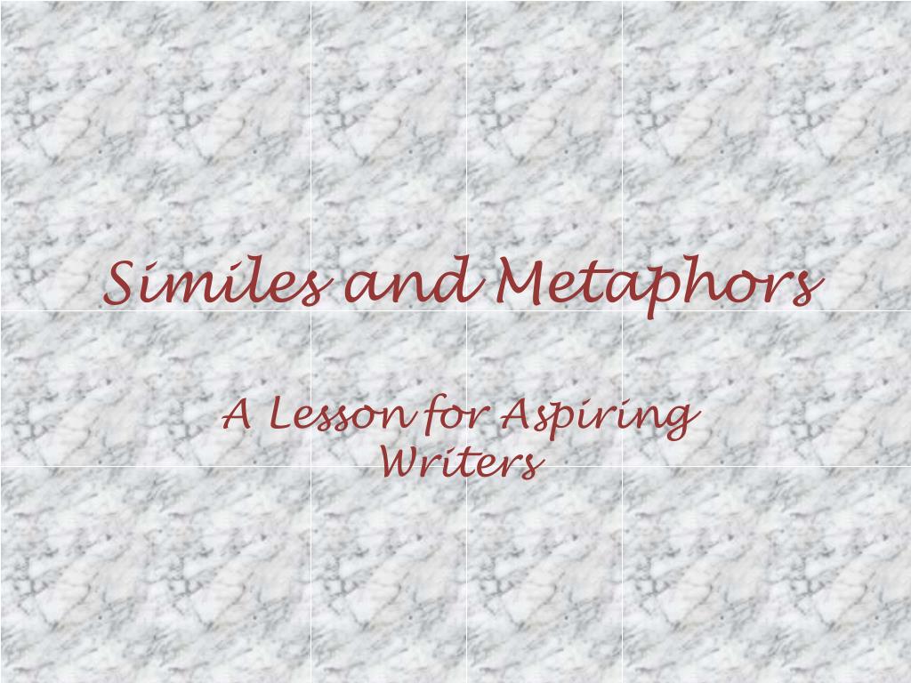 PPT - Similes and Metaphors PowerPoint Presentation, free download - ID ...