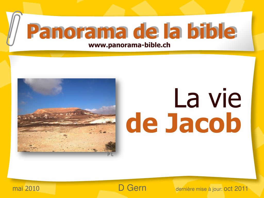 PPT - La vie de Jacob PowerPoint Presentation, free download - ID:2041736
