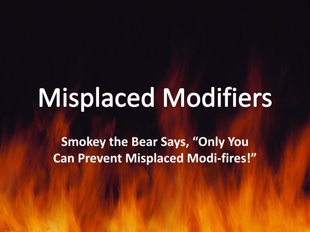 PPT - Misplaced Modifiers PowerPoint Presentation, free download - ID ...