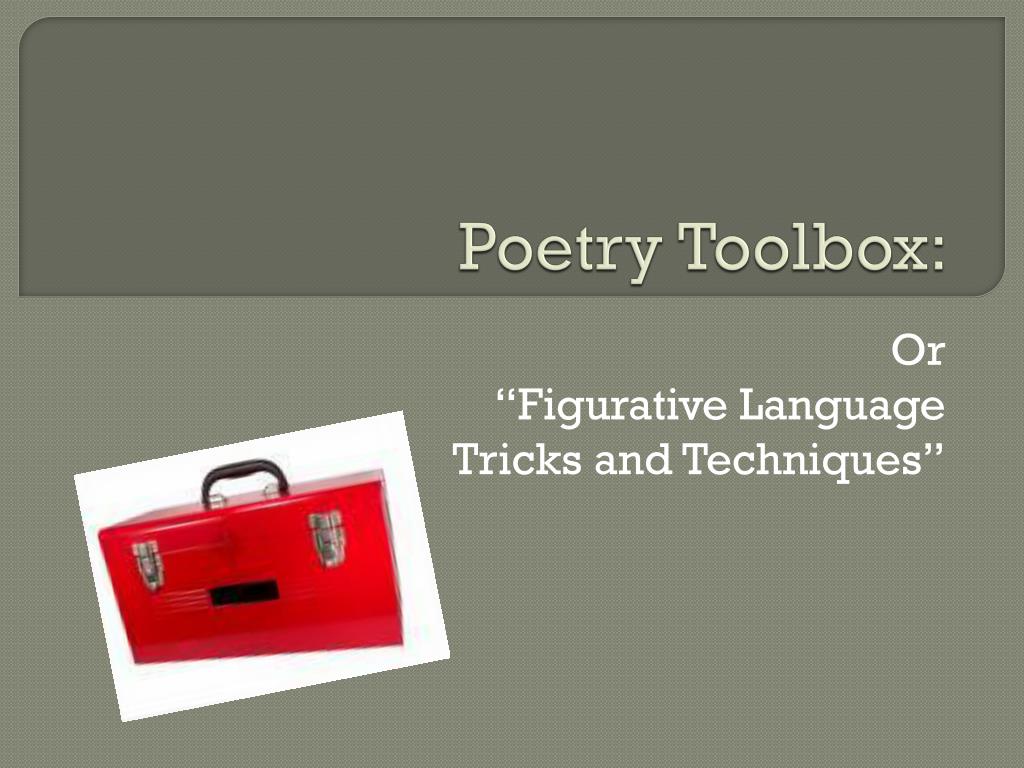 PPT - Poetry Toolbox: PowerPoint Presentation, free download - ID:2043201