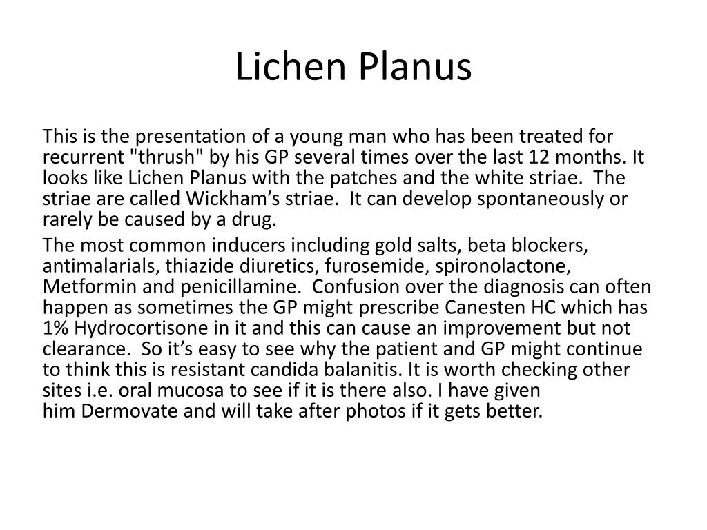 PPT - Lichen Planus PowerPoint Presentation, free download - ID:2044801