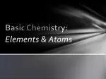 PPT - Basic Chemistry PowerPoint Presentation, free download - ID:2055398