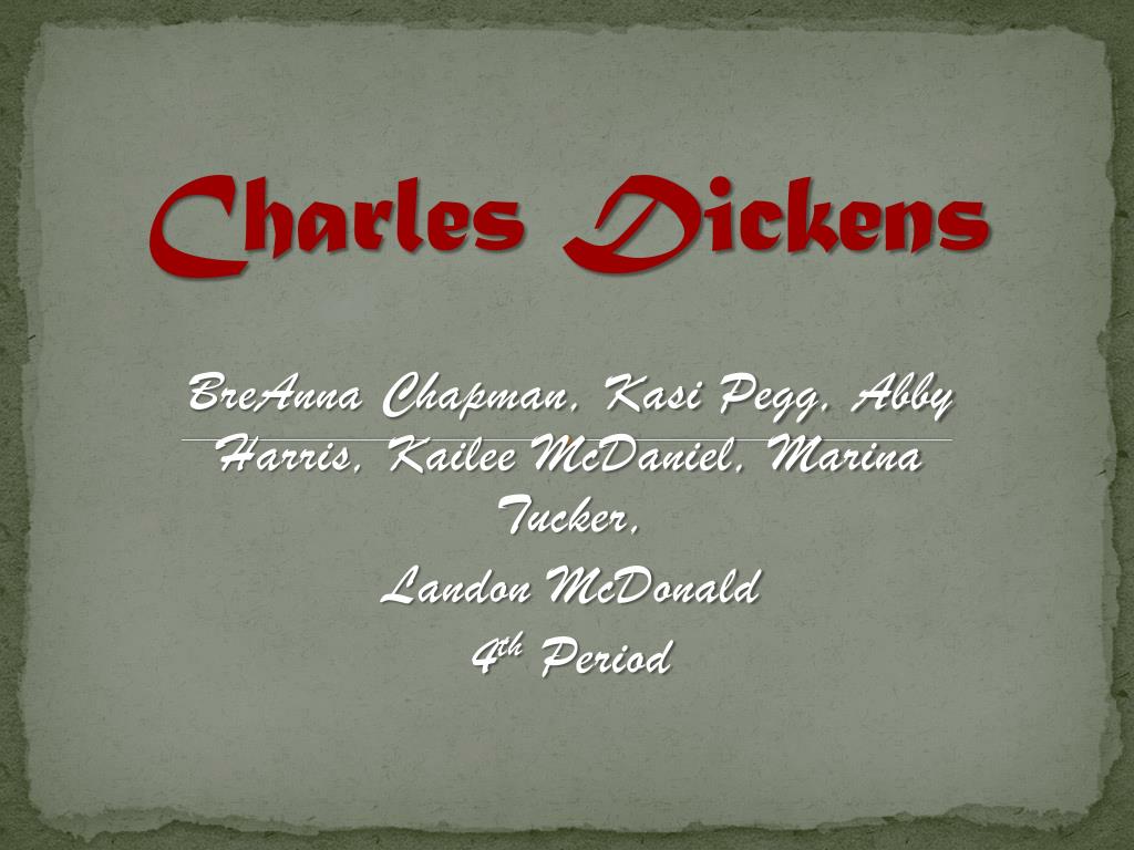 PPT - Charles Dickens PowerPoint Presentation, free download - ID:2046222