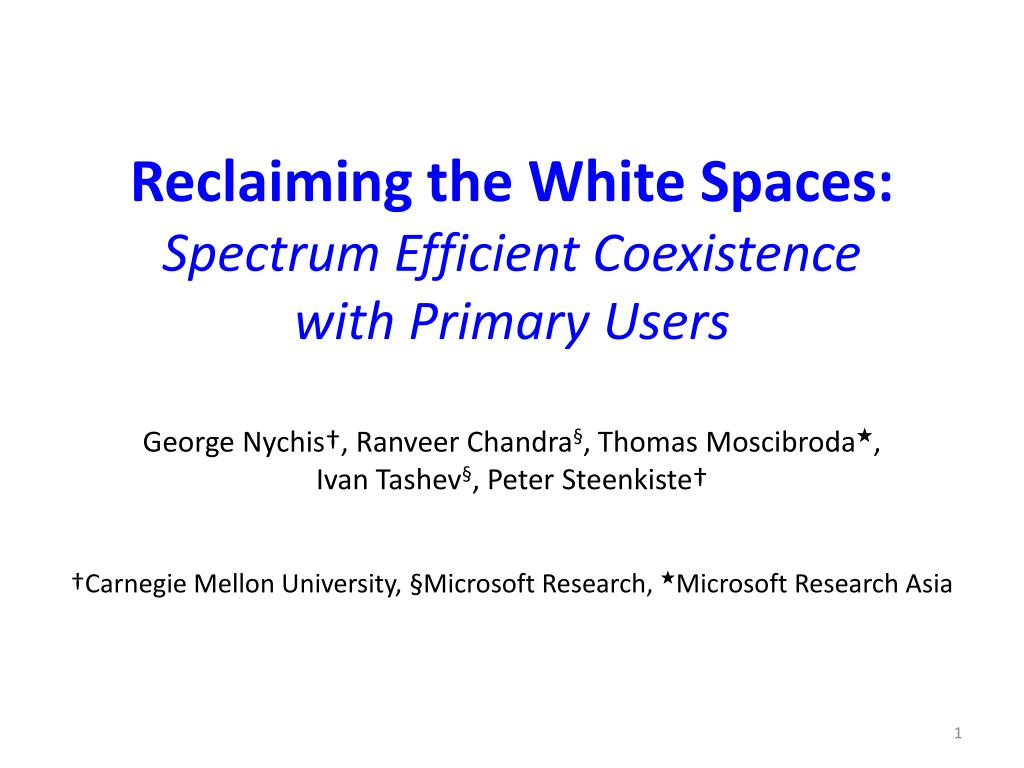 PPT - What are White Spaces? PowerPoint Presentation, free download ...