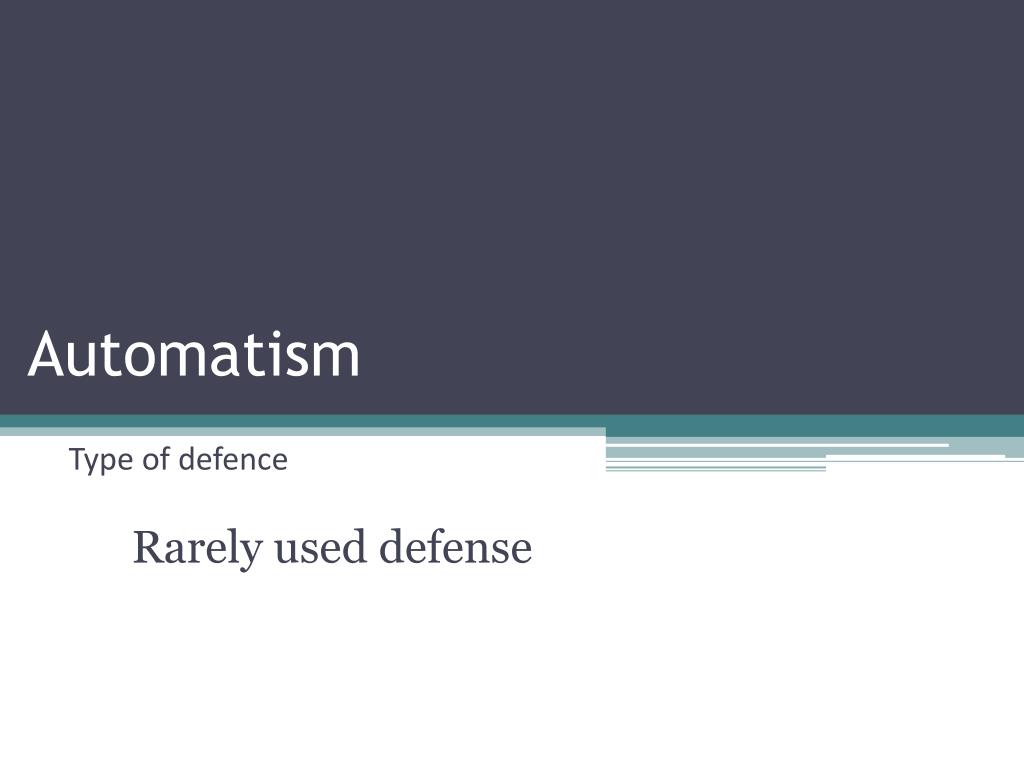 PPT - Automatism PowerPoint Presentation, free download - ID:2047645