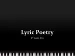 PPT - Lyric Poetry PowerPoint Presentation, free download - ID:1982452