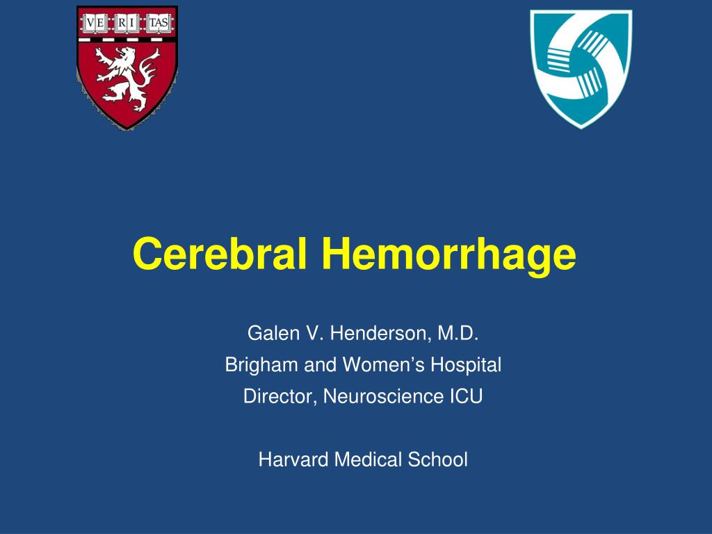 PPT - Cerebral Hemorrhage PowerPoint Presentation, free download - ID ...