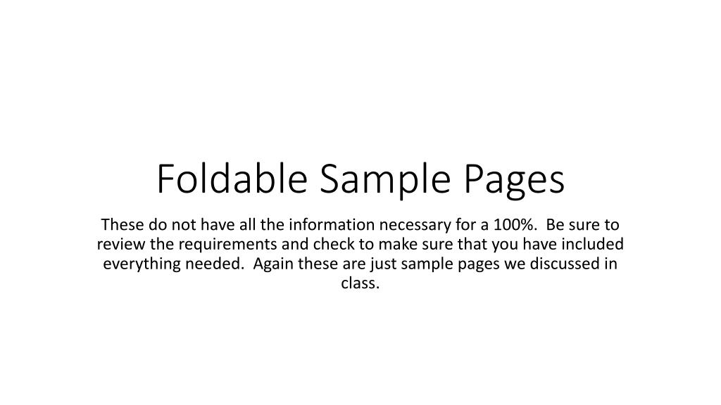 PPT - Foldable Sample Pages PowerPoint Presentation, free download - ID ...