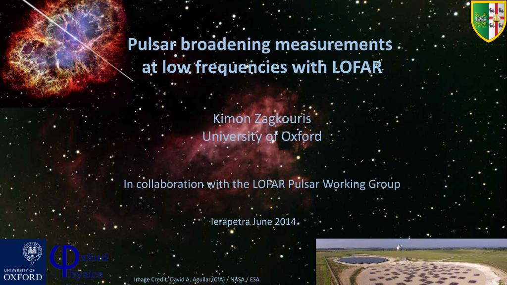 PPT - Pulsar broadening measurements at low frequencies with LOFAR ...